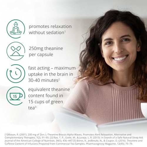 250mg L-Theanine for anxiety support