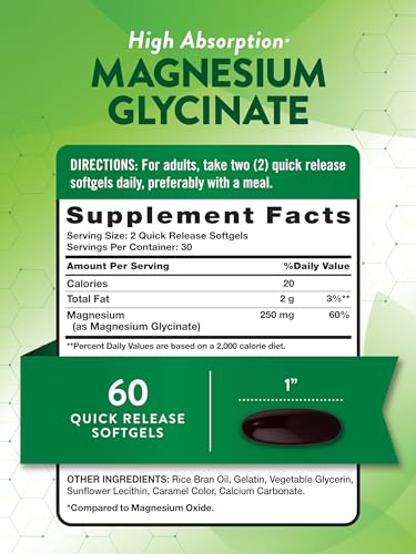 250mg magnesium glycinate for relaxation