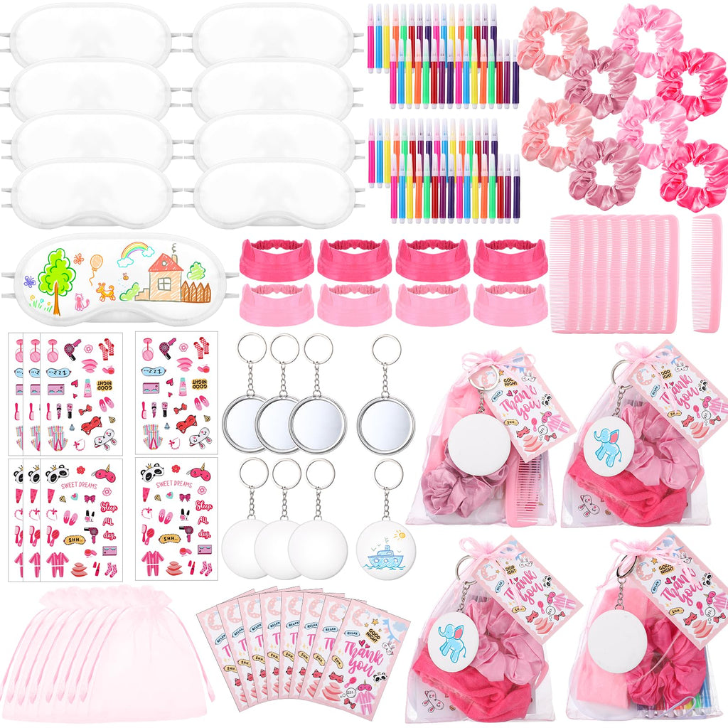256 pcs sleepover party supplies