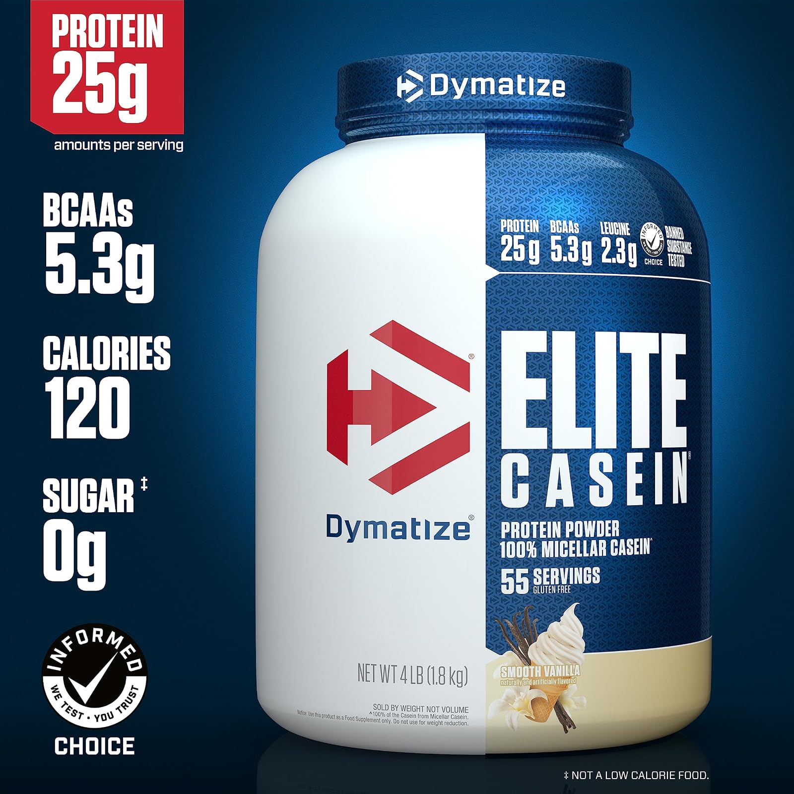 25g protein per serving casein