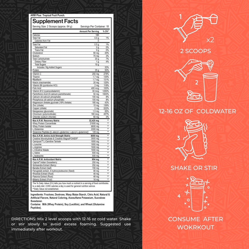 25g protein per serving Max Muscle