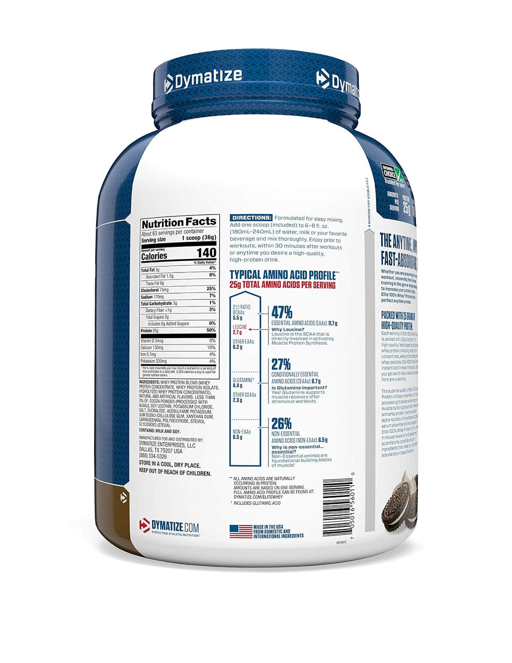 25g whey protein for muscle recovery