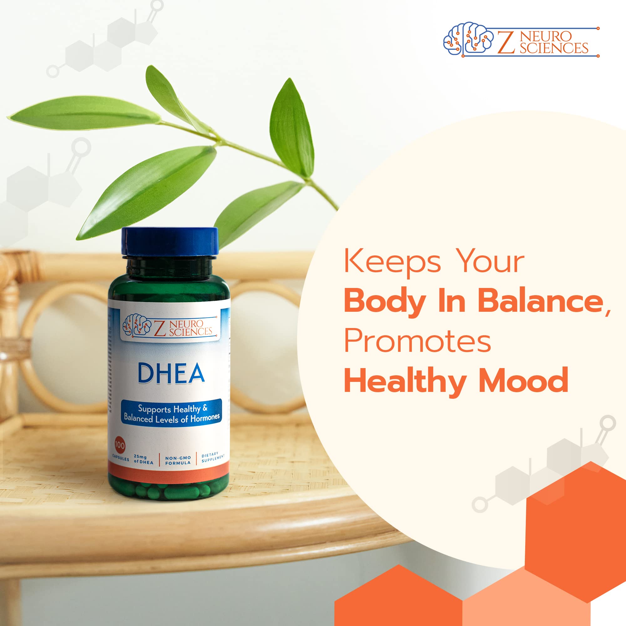 25mg DHEA for hormonal balance
