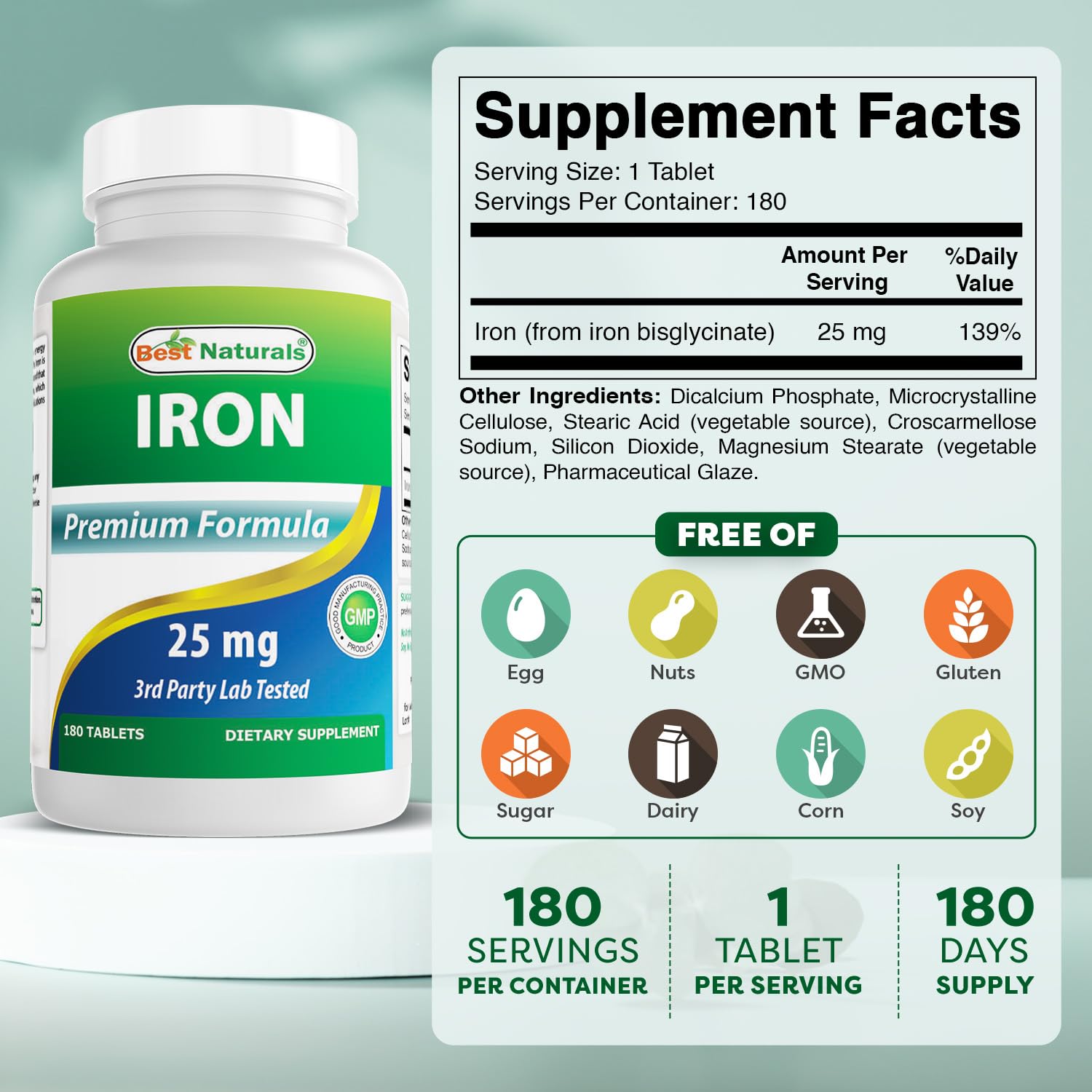 25mg iron supplement for daily wellness