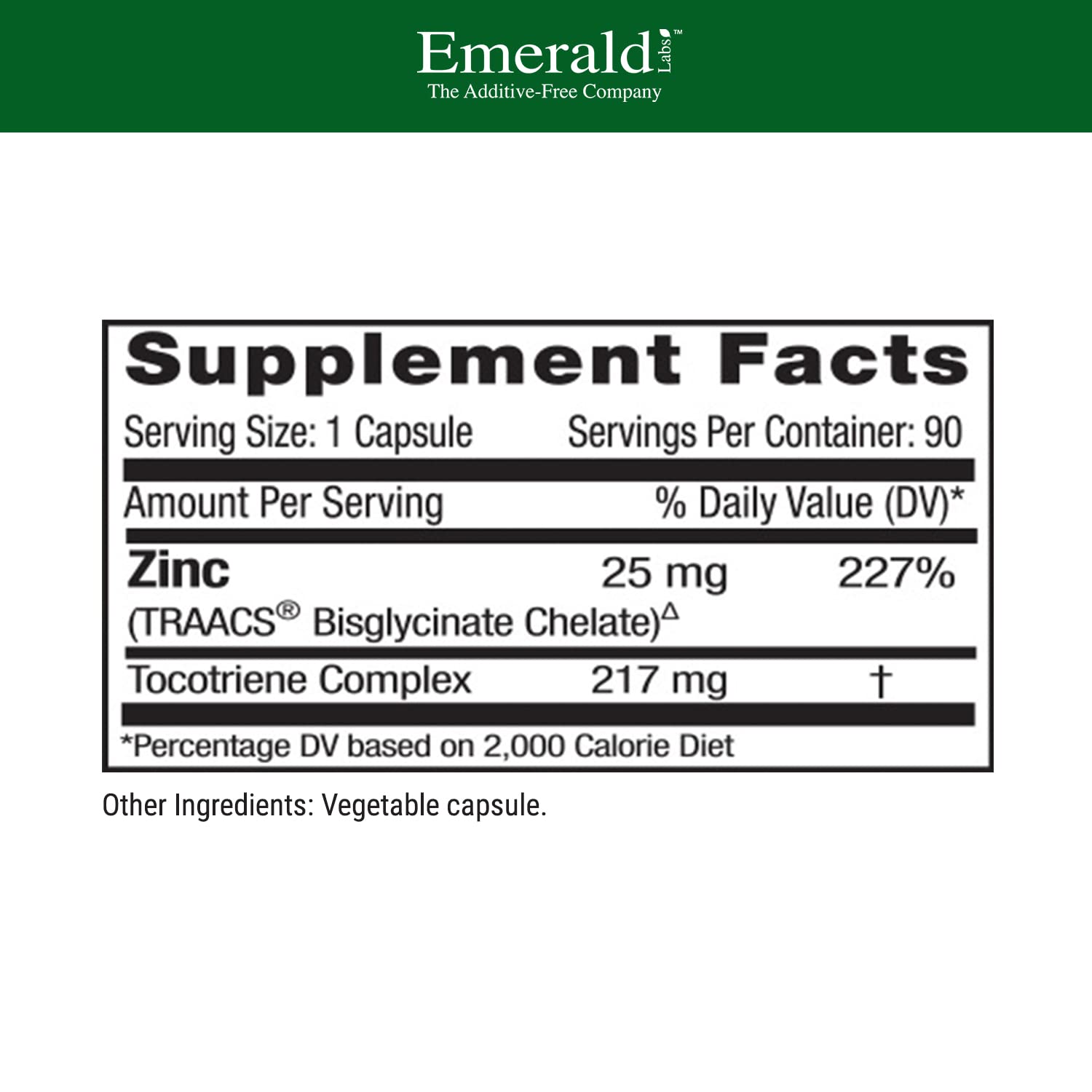 25mg zinc for daily wellness