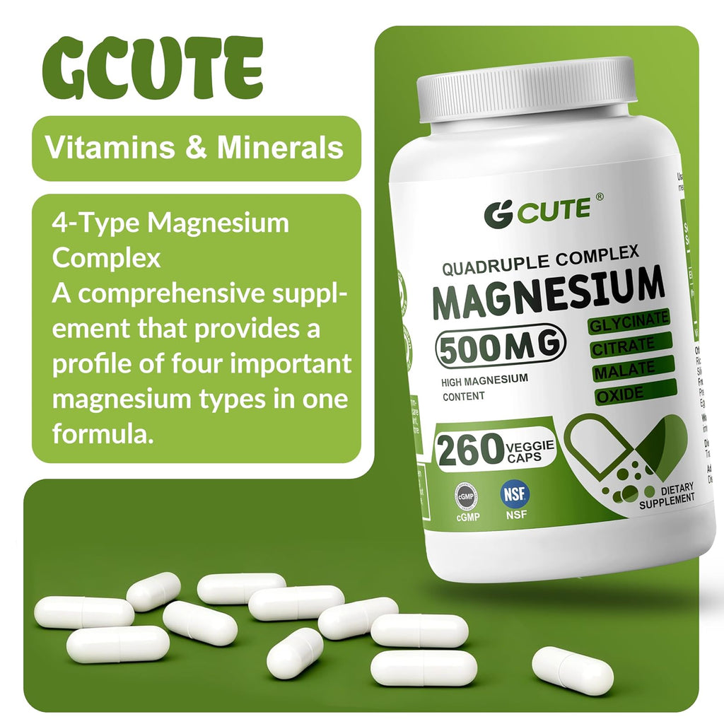 260 capsules of Magnesium Glycinate for daily wellness