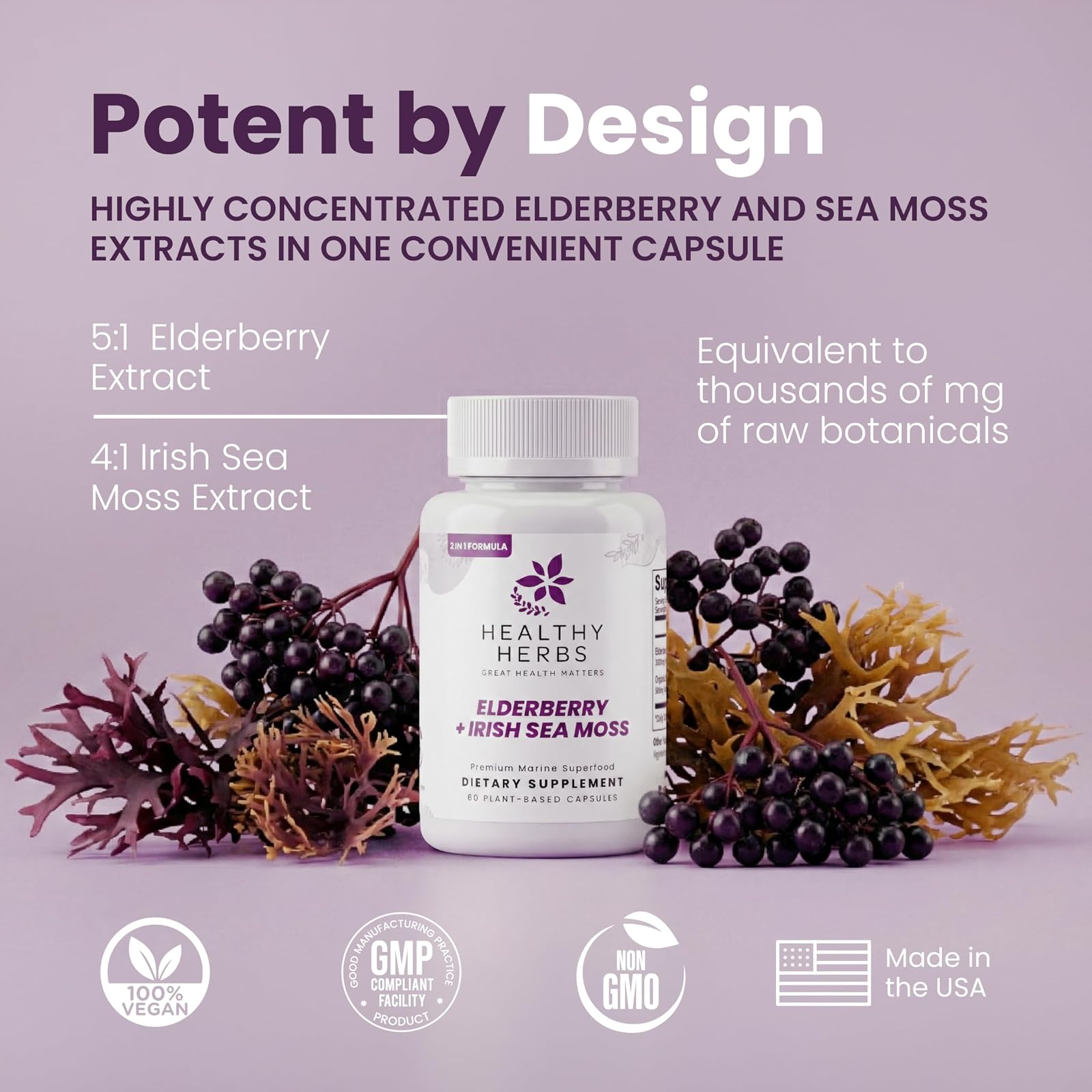 2600 mg elderberry sea moss blend