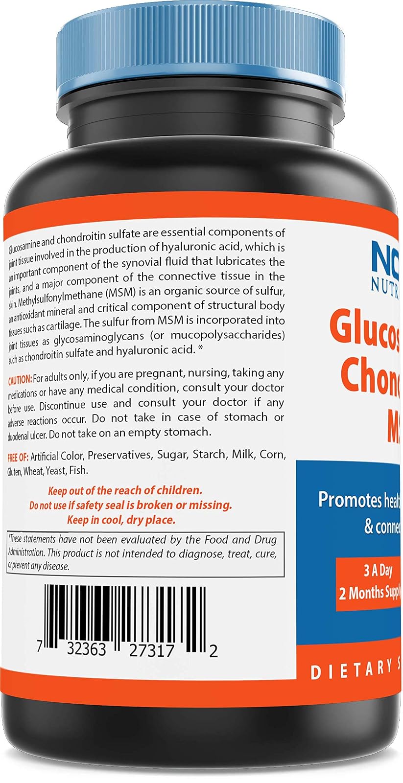 2600 mg glucosamine for enhanced flexibility