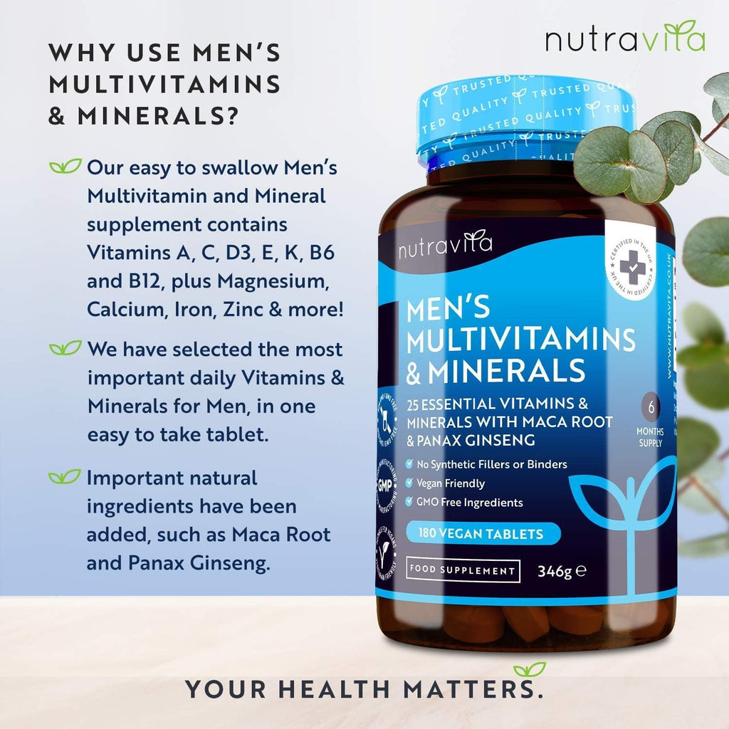 27 essential vitamins for men