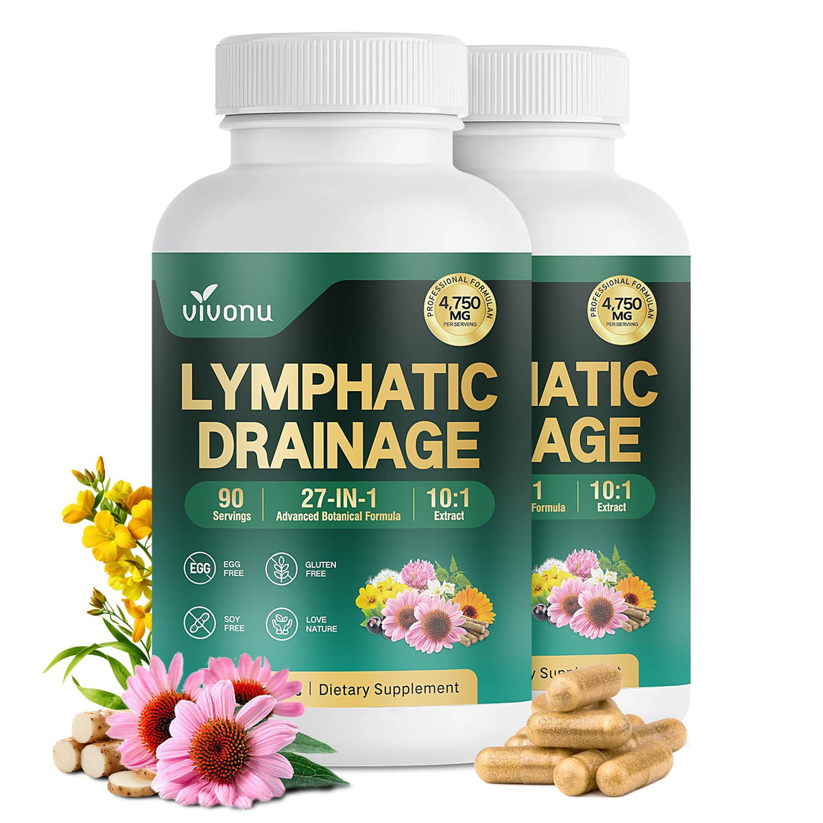 27-in-1 lymphatic drainage capsules