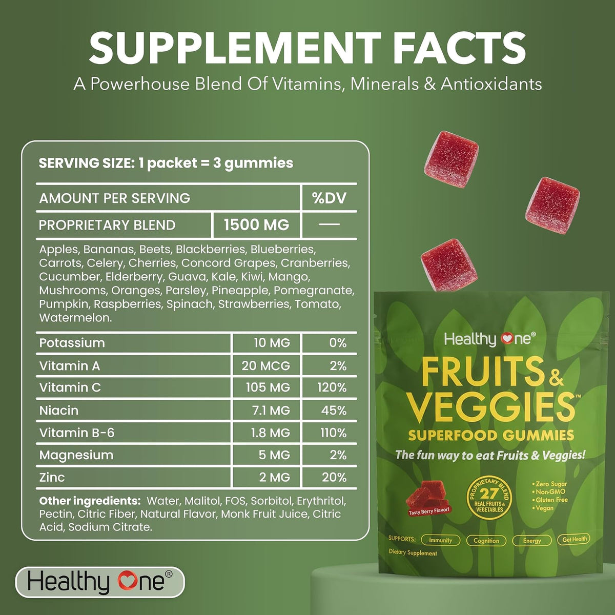 27-in-1 superfood gummy vitamins