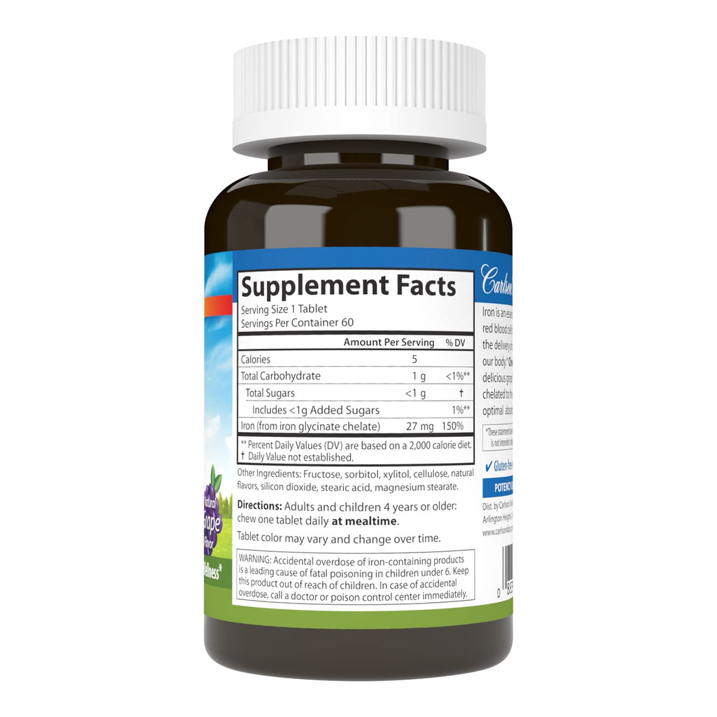 27 mg iron bisglycinate tablets