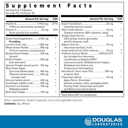 270 capsules of blended nutrients