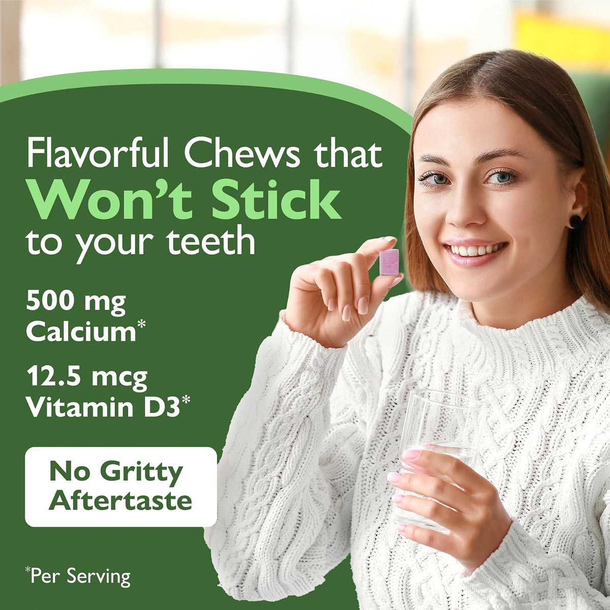270 chews for long-lasting calcium supply