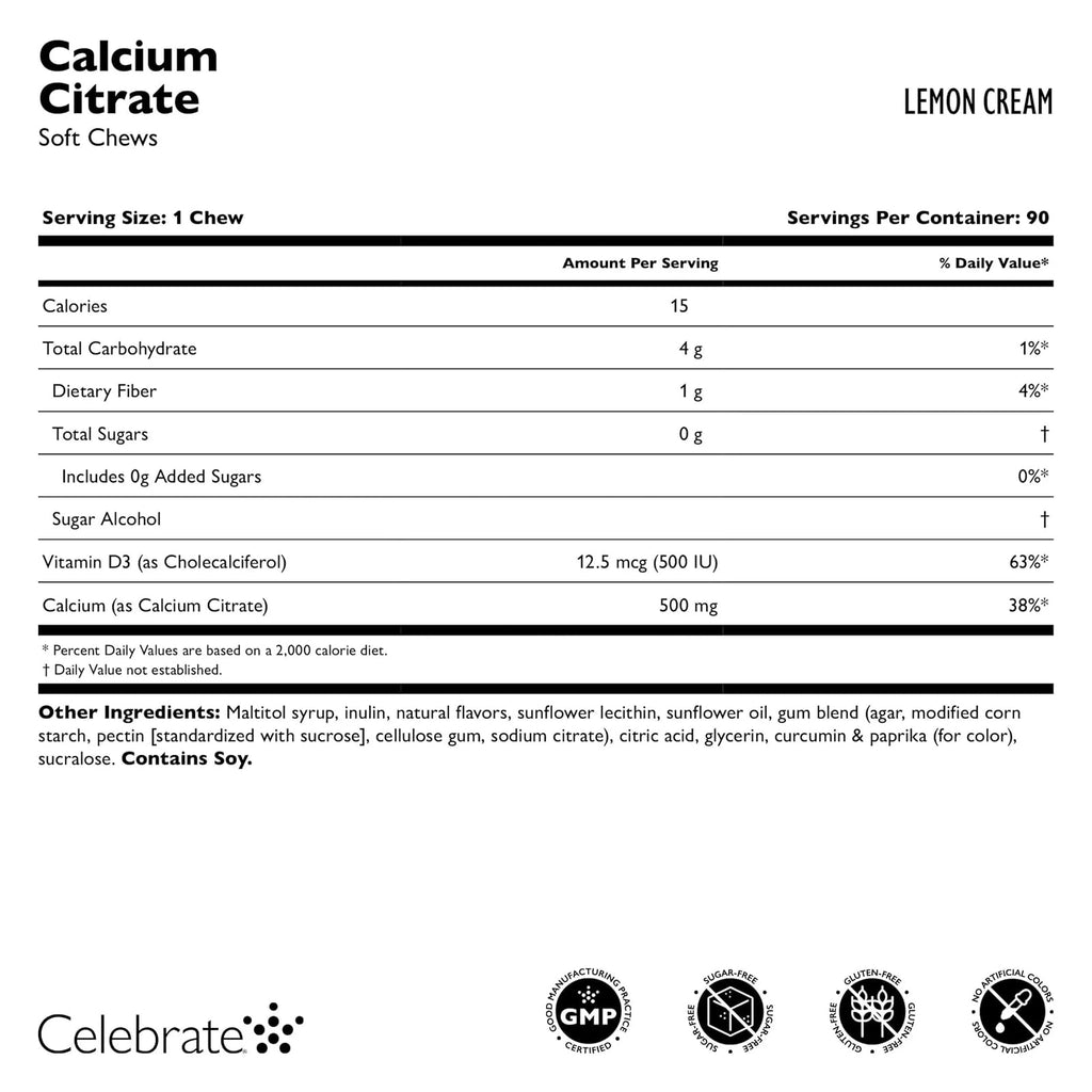 270 count calcium chews for daily nutrition