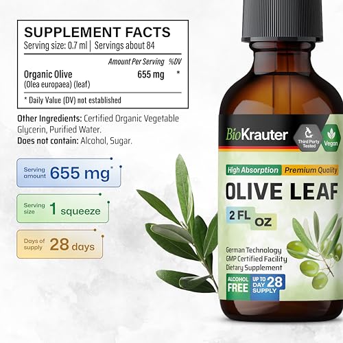 28-day supply olive leaf extract
