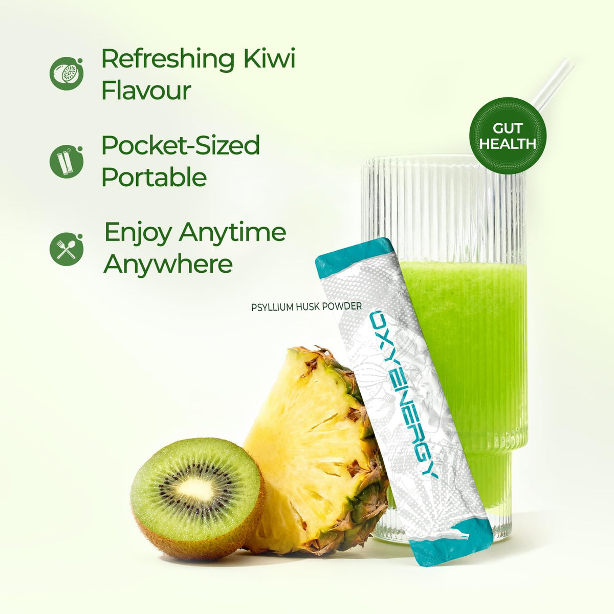 28 packets of kiwi psyllium husk