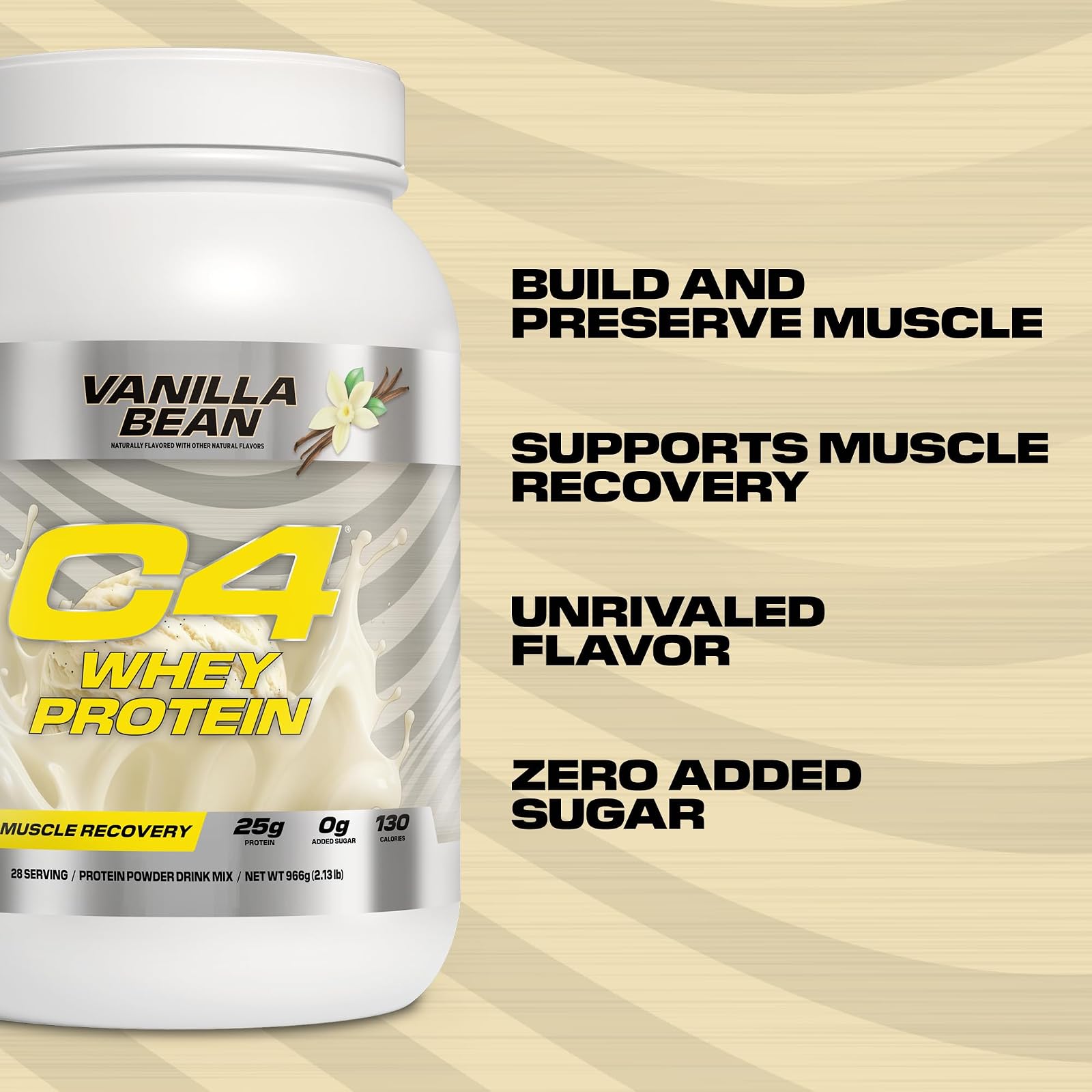 28 servings of C4 whey protein