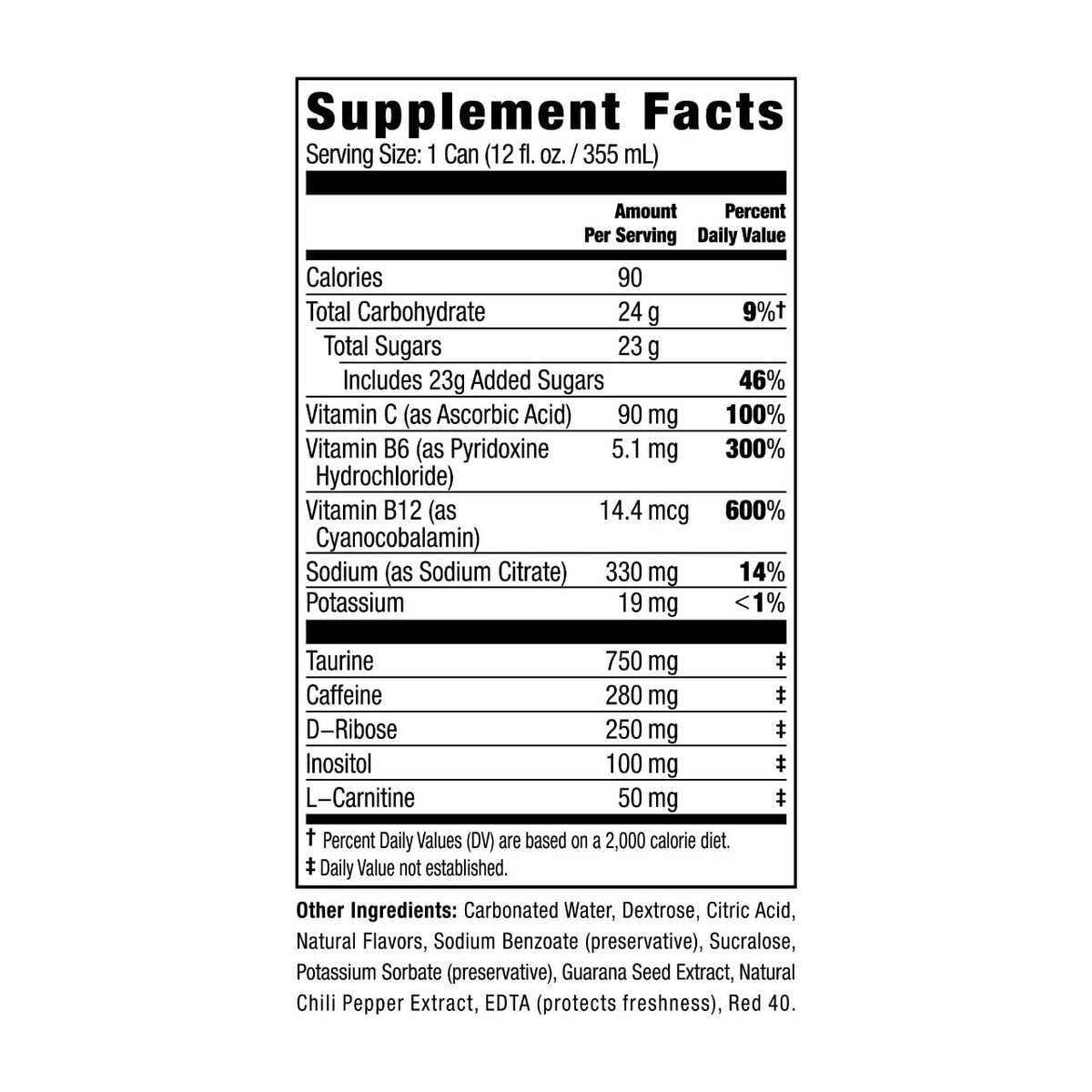 280 mg caffeine pre workout boost