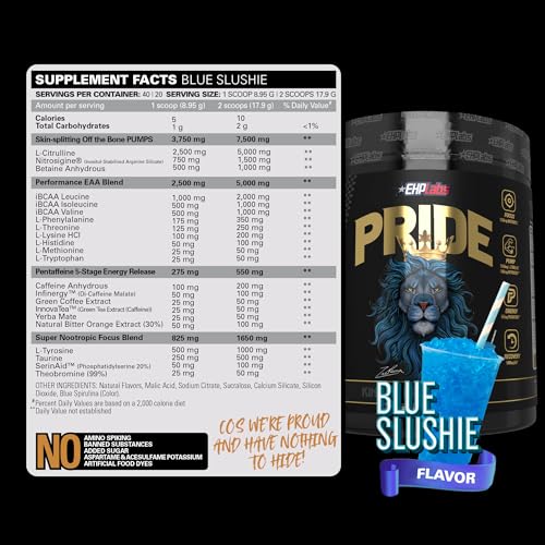 280mg caffeine pre workout powder
