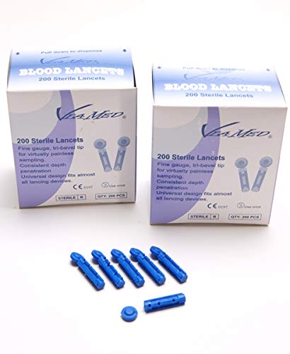 28G sterile blood lancets for lancing devices
