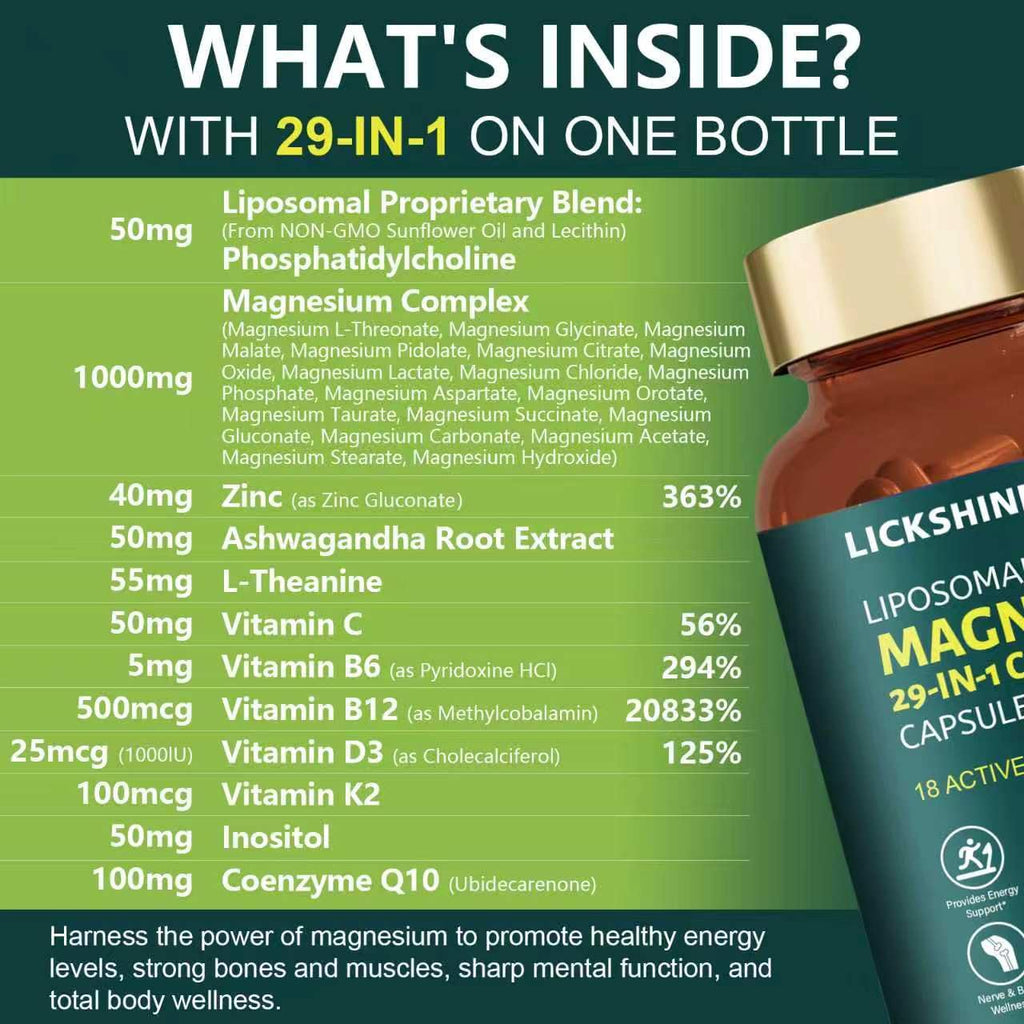 29 in 1 magnesium supplement for wellness