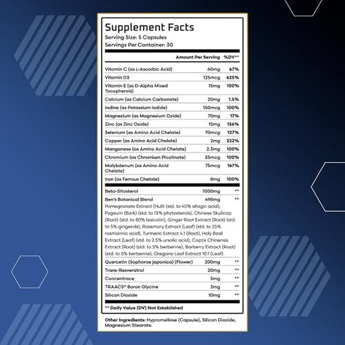 29 ingredients for prostate health