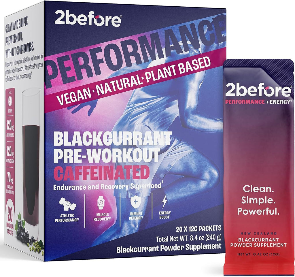2before blackcurrant pre workout energy boost