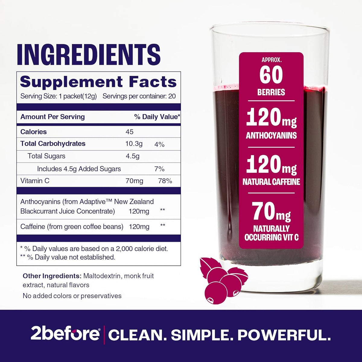 2before blackcurrant pre workout for better focus