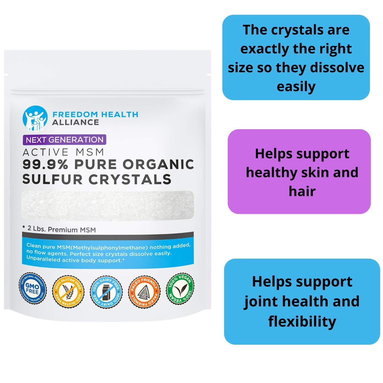 2lb organic sulfur for bones