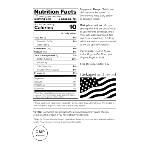 2lbs dietary fibers for gut support