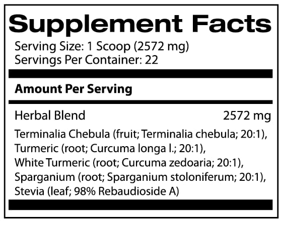 2oz herbal powder supplement