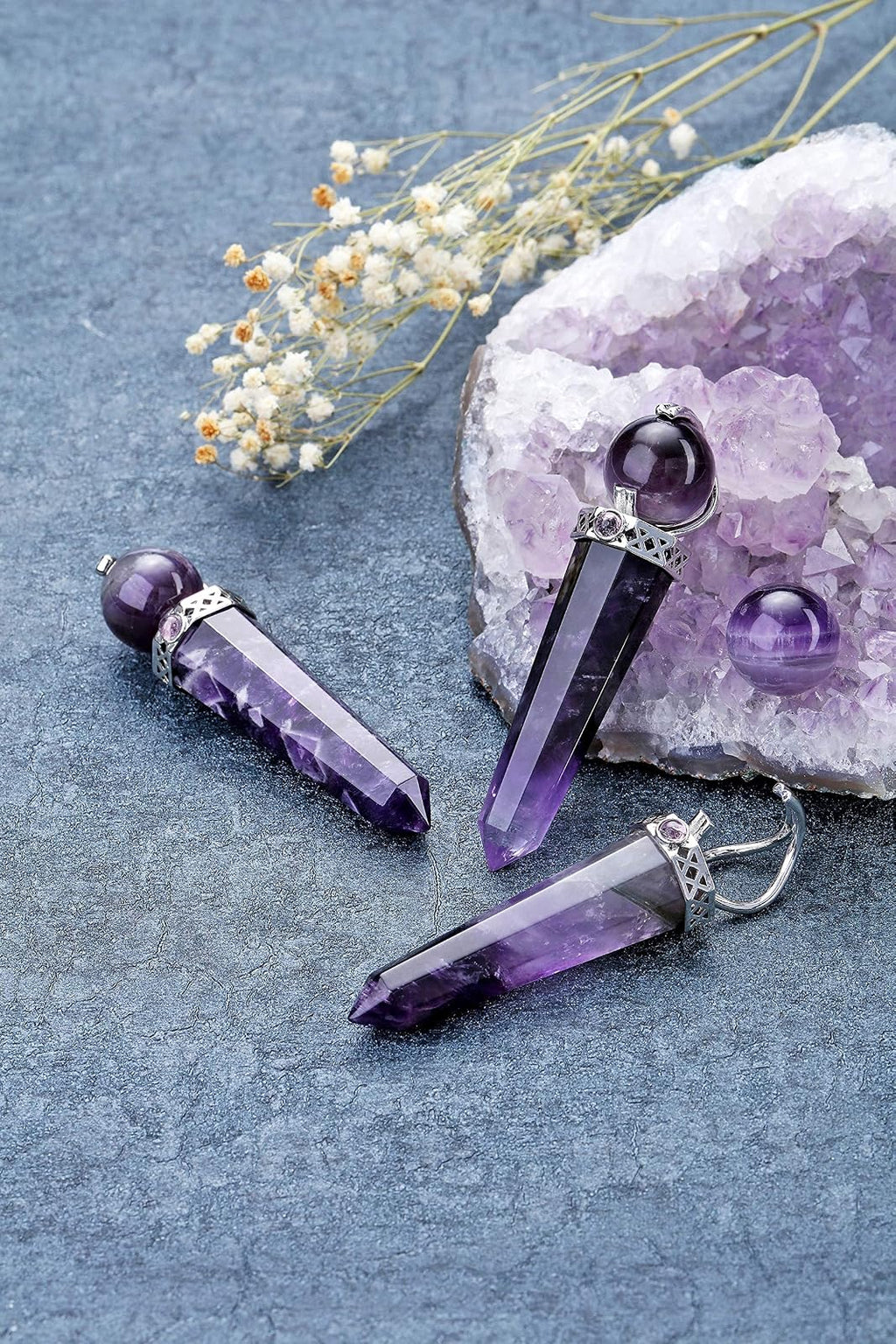 3.2 inch amethyst healing wand