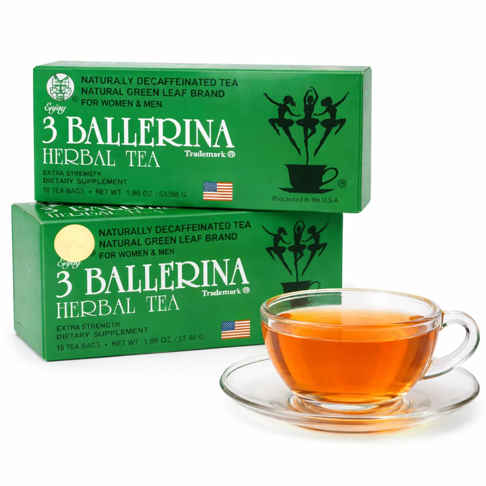 3 Ballerina herbal tea bags