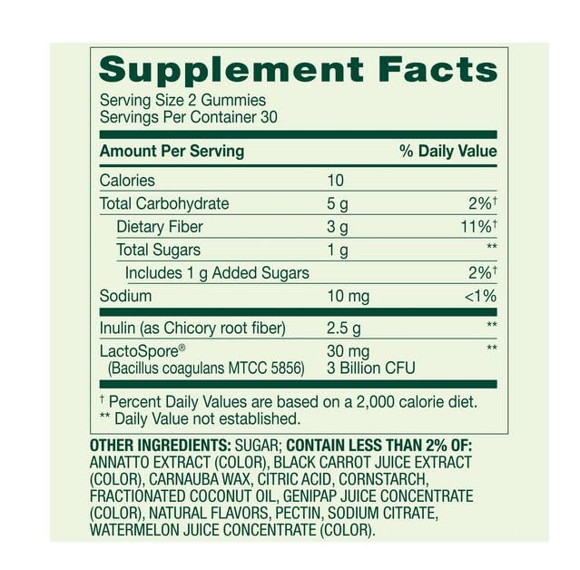 3 billion CFU probiotic gummies