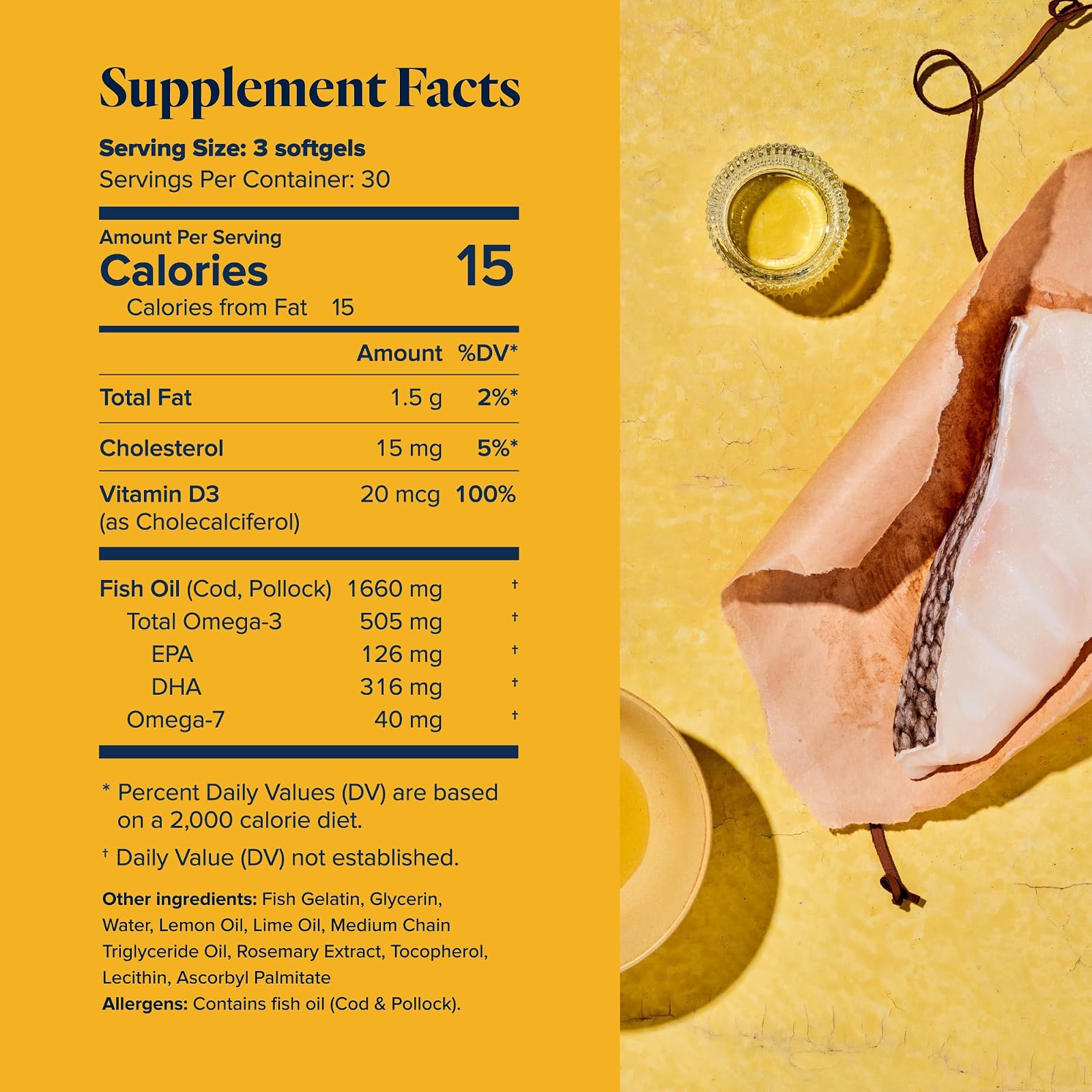 3-in-1 blend Omega+ softgels
