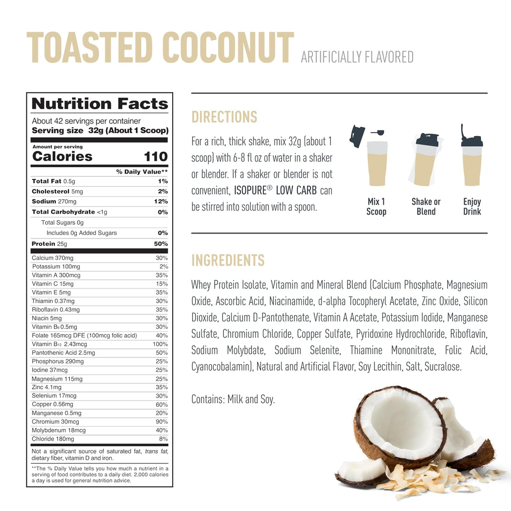 3 LB tub of whey protein isolate