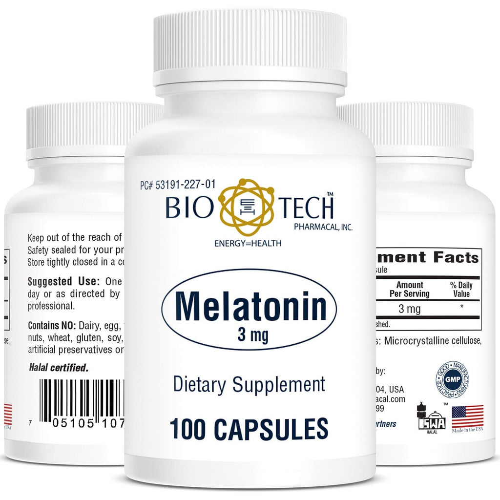 3 mg melatonin capsules for relaxation