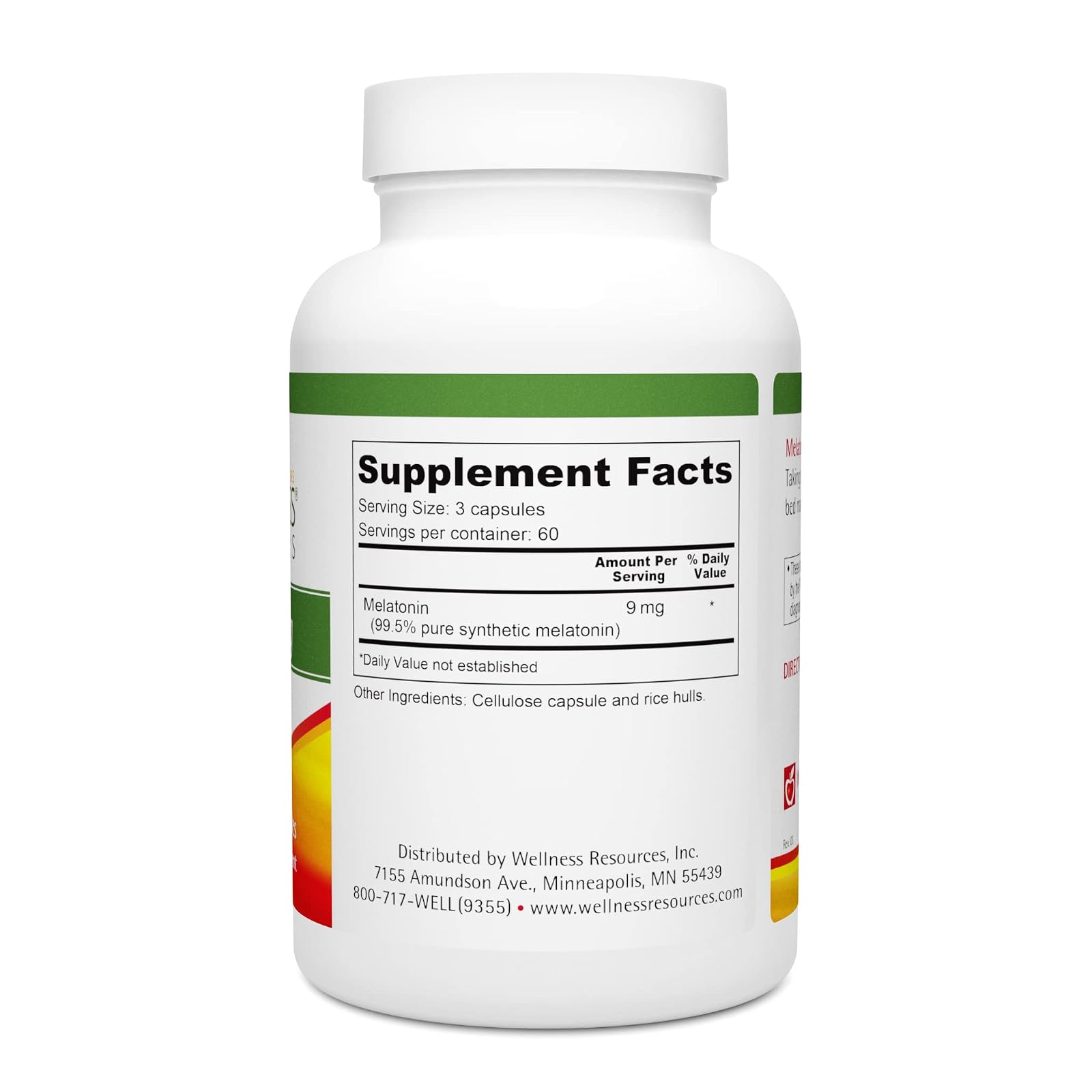 3 mg melatonin capsules for restful sleep