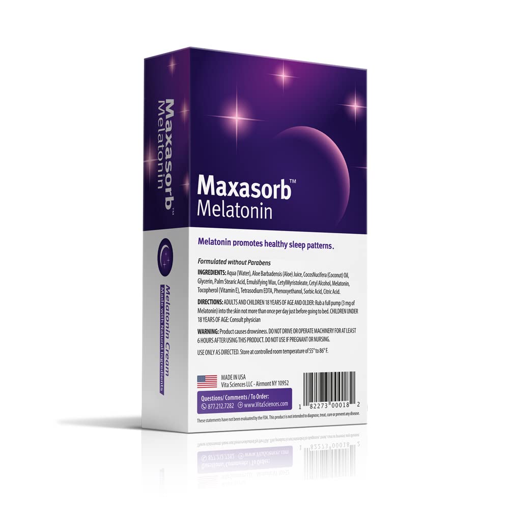 3 mg melatonin cream for relaxation