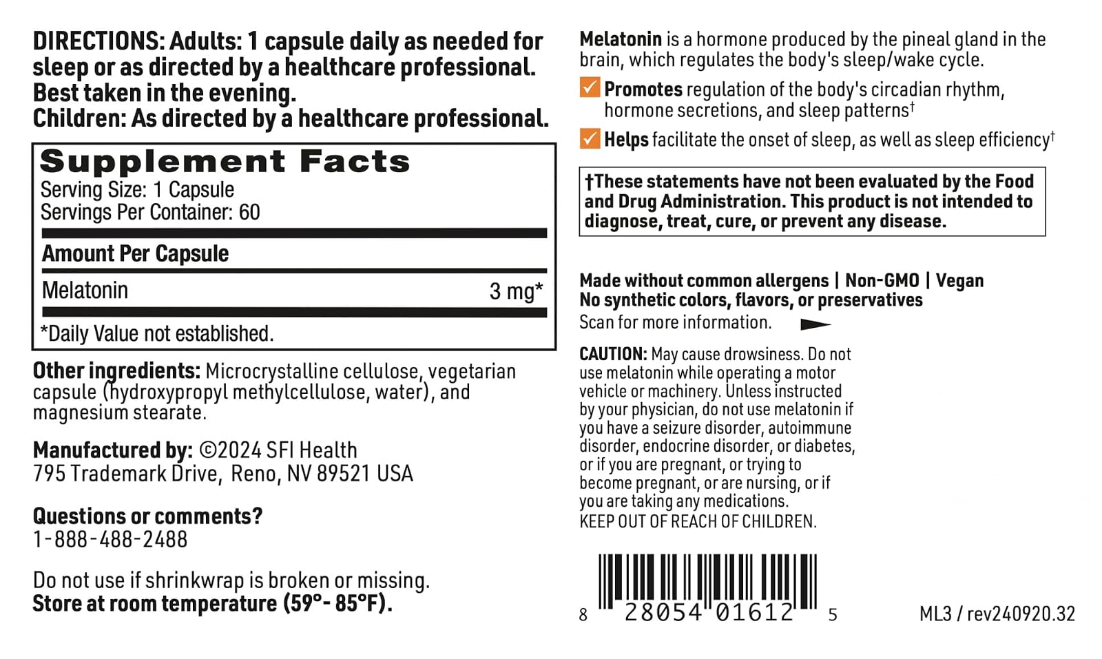3 mg melatonin for better sleep