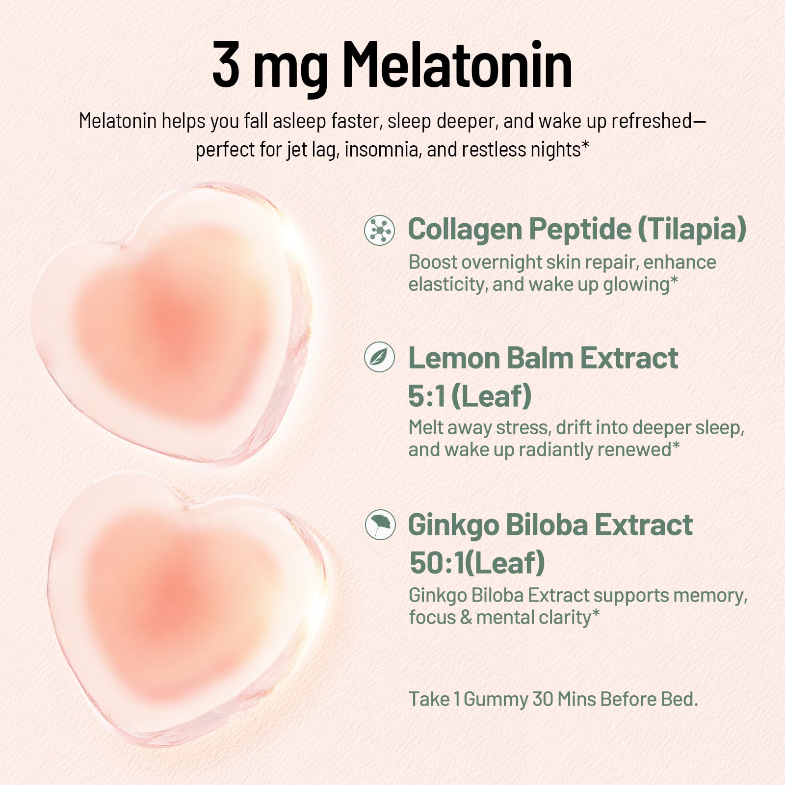 3 mg melatonin for restful nights