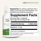3 mg melatonin for restful nights