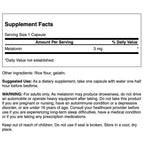 3 mg melatonin for restful nights