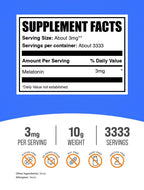 3 mg melatonin for restful nights