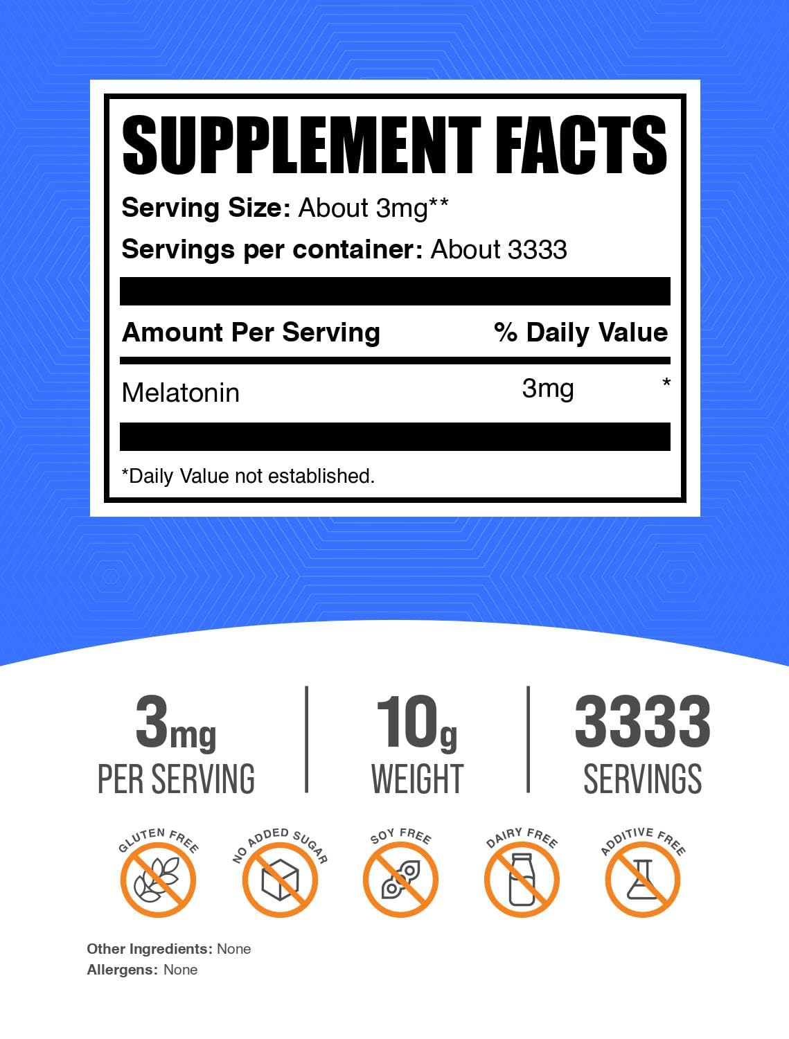 3 mg melatonin for restful nights