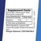 3 mg melatonin for restful sleep