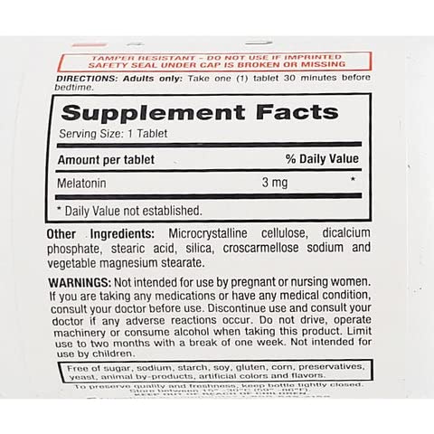3 mg melatonin for restful sleep