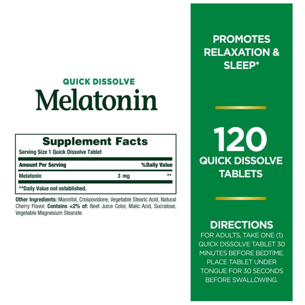 3 mg melatonin for restful sleep