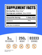 3 mg melatonin supplement for relaxation